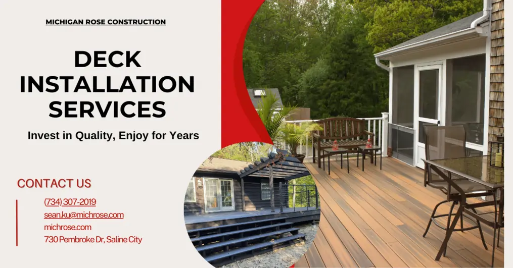 Expert Deck Installation with Michigan Rose Construction